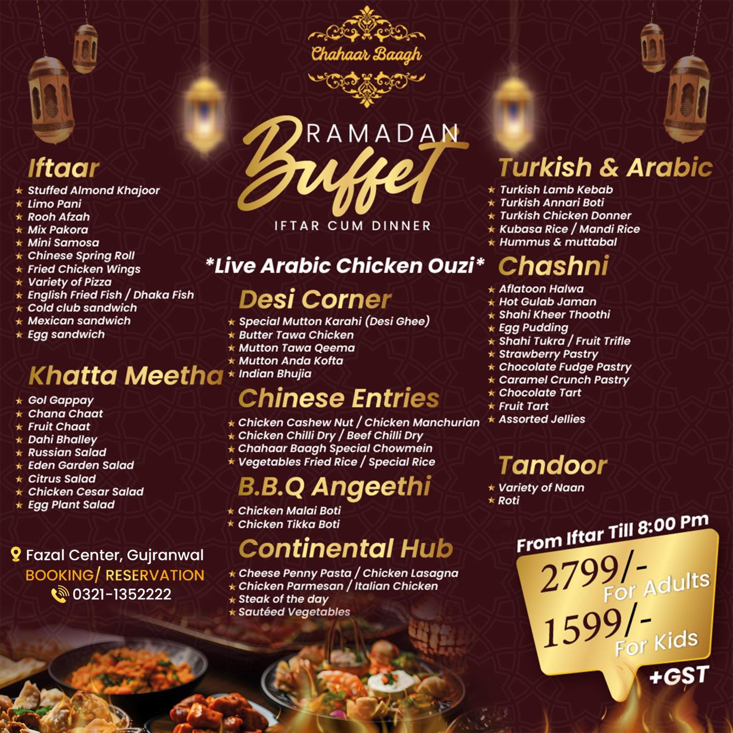 Best Ramadan Buffet In Gujranwala | Sehri and Iftar Deals - FindaMenus