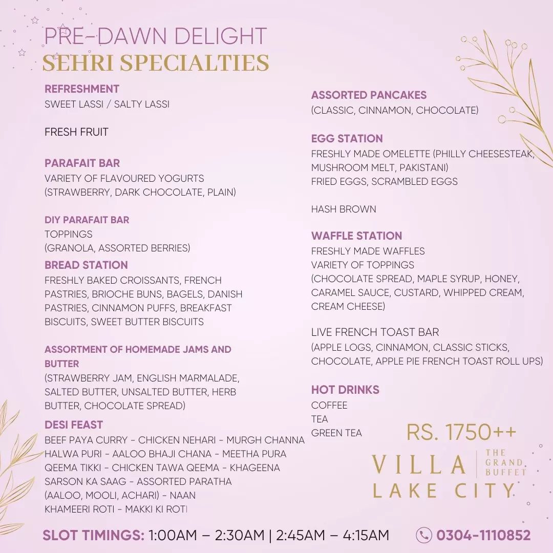 Villa The Grand Buffet | Menu and Deals (June, 2024) |Best Buffet in ...